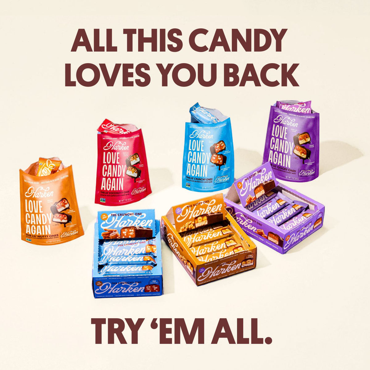 THE NUTTY ONE: Peanuts, Date Caramel & Oat Chocolate Candy Bar (12 ...