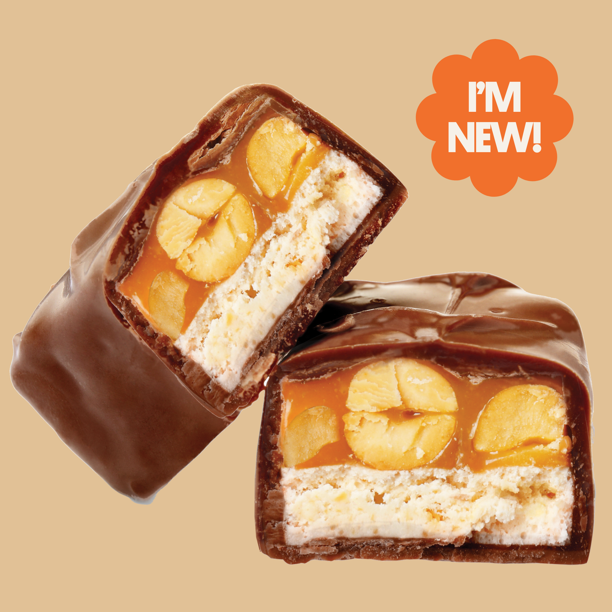 THE NUTTY ONE: Peanuts, Date Caramel & Oat Chocolate Candy Bar (12 ...